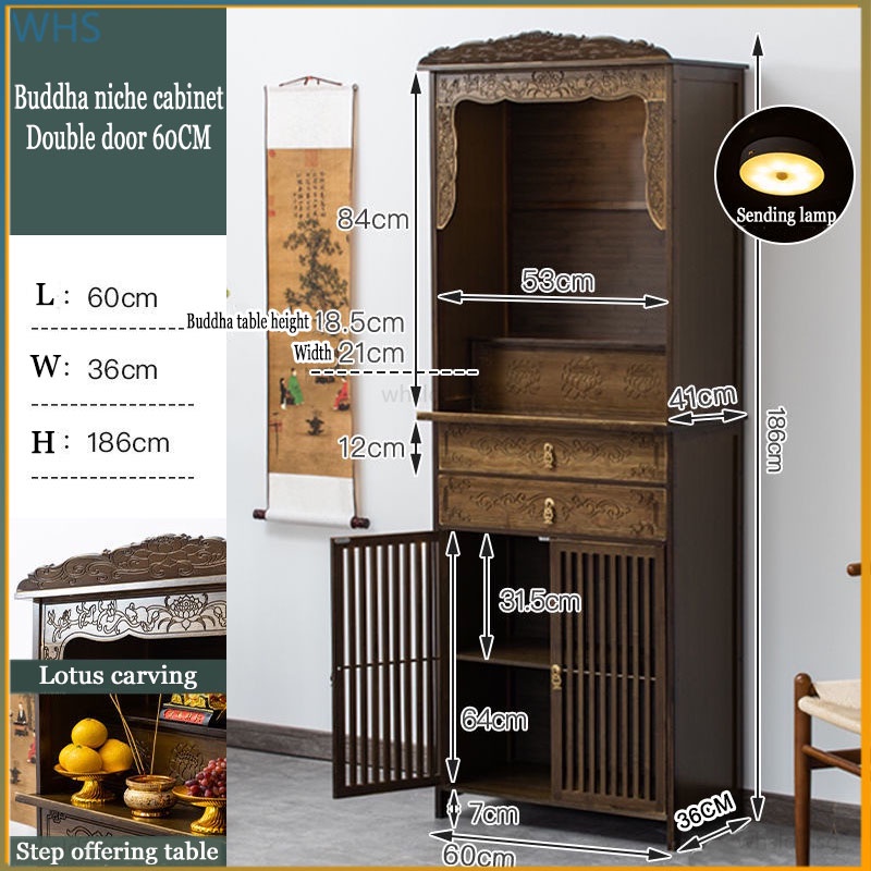 Buddha altar standing cabinet Buddha offering table altar deity ...