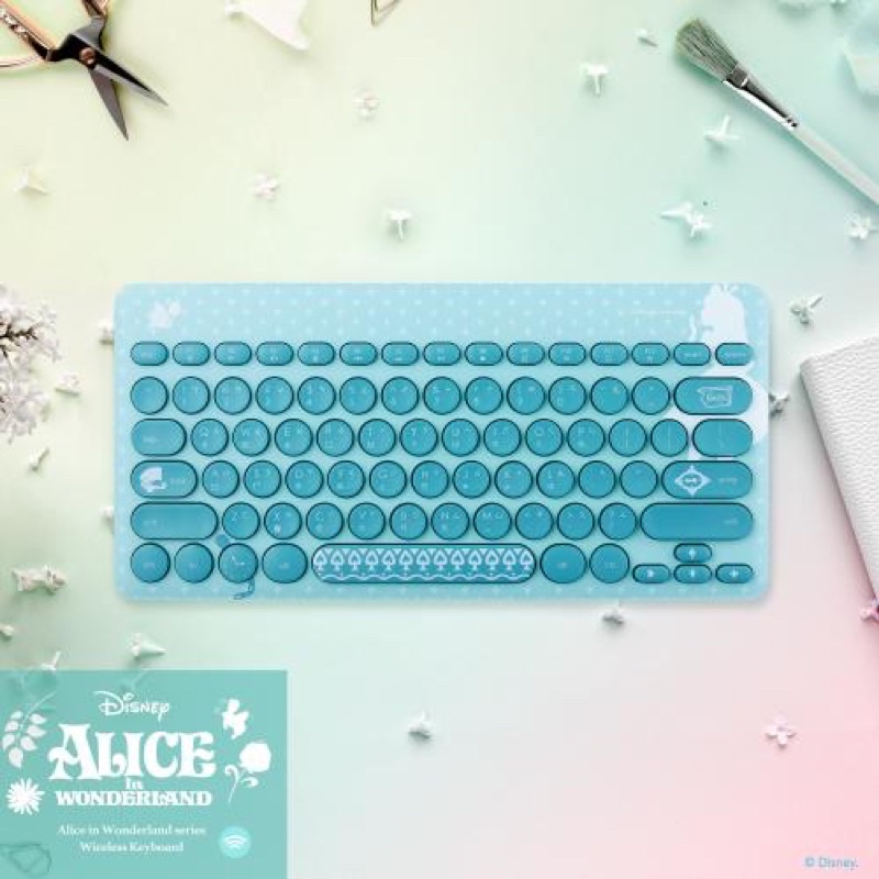 infothink x Disney Alice in wonderland wireless keyboard | Shopee Singapore