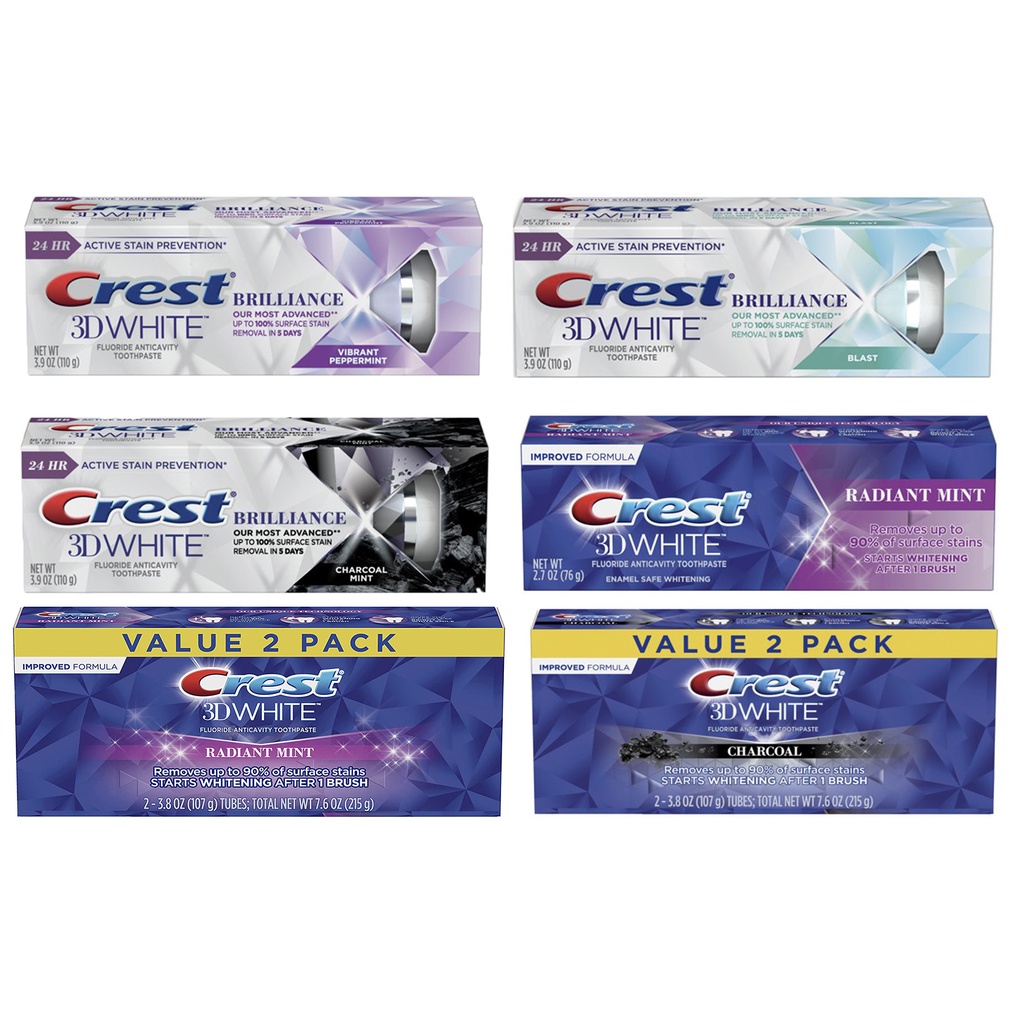 Crest 3D White toothpaste made in USA | Shopee Singapore