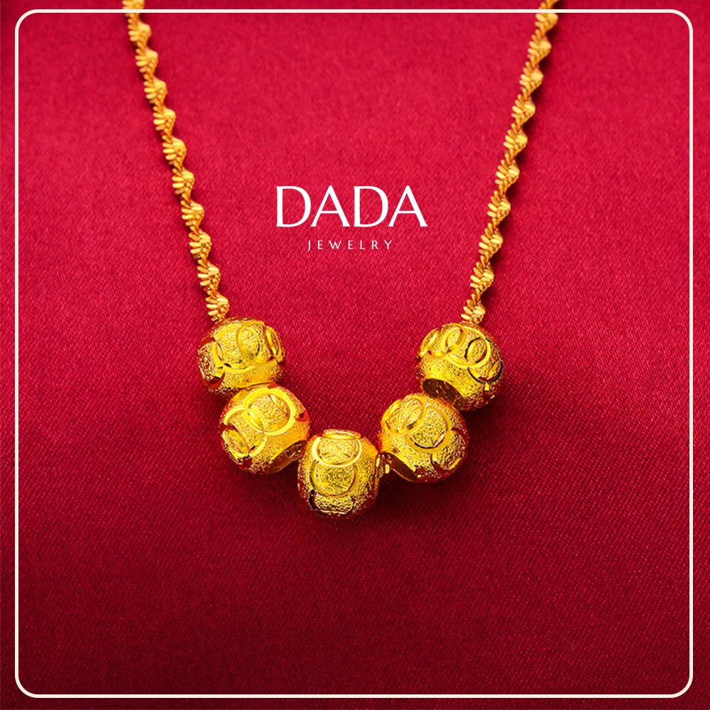 916 gold necklace from women's peas transport beads Audi pattern ...