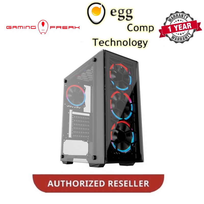 GAMING FREAK S95G NEBULA PREMIUM MIDDLE TOWER CASE WITH TEMPERED GLASS ...