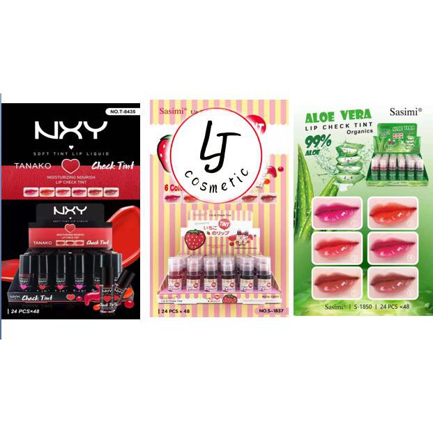 24 pcs lip tint set Korean Tint Water Candy Tint Cheek And Lip Tint ...