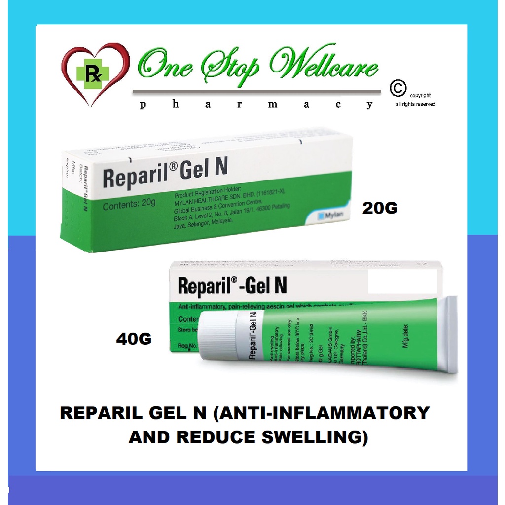 REPARIL GEL N (ANTI-INFLAMMATORY AND REDUCE SWELLING) 20G / 40G ...