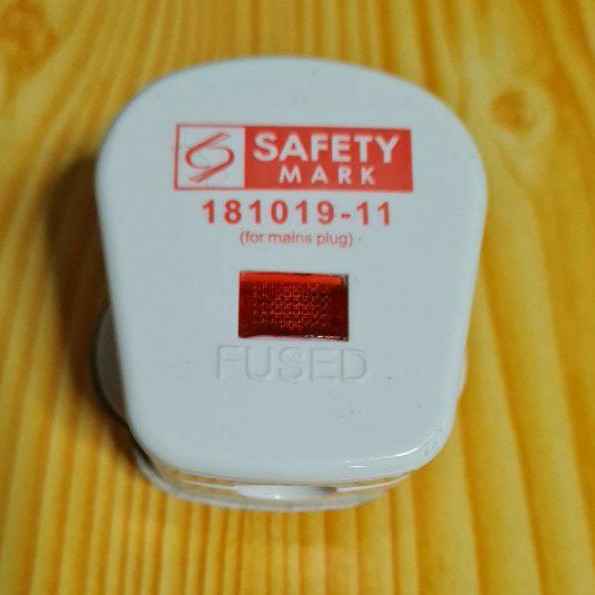 (SG Seller) Standard UK Fused 13A Neon Light Mains 3 Pin Plug Head w ...