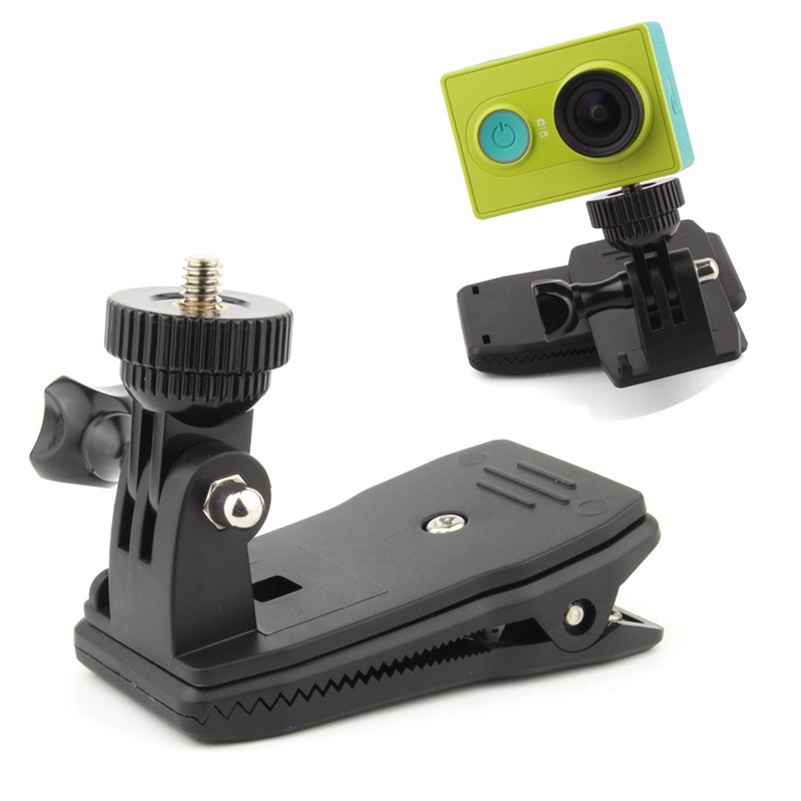 Backpack Fast Clip Mount for Action Camera 360 Degree Rotatable GoPro ...