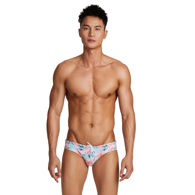 Seobean Mens Swimming Trunks Fashion Sexy Low Waist Swimming Trunks