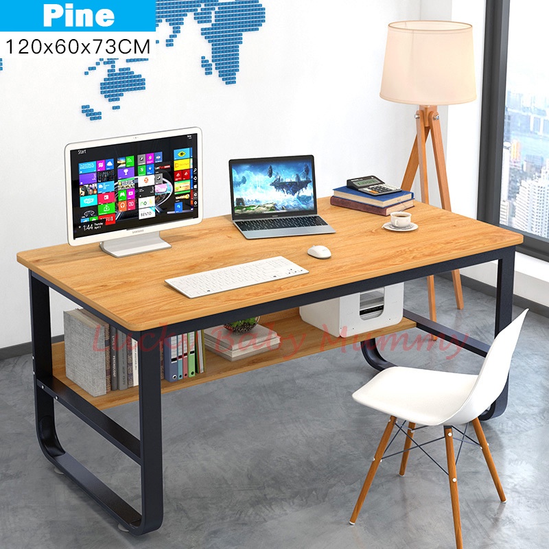 【U Frame Computer Table】Study Table / Computer Desk with Shelf Multiple ...