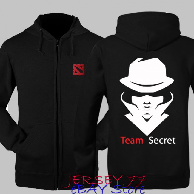 Dota 2 Team Secret Game Hoodie Zipper Jacket Dota2 Gamer Sweater ...