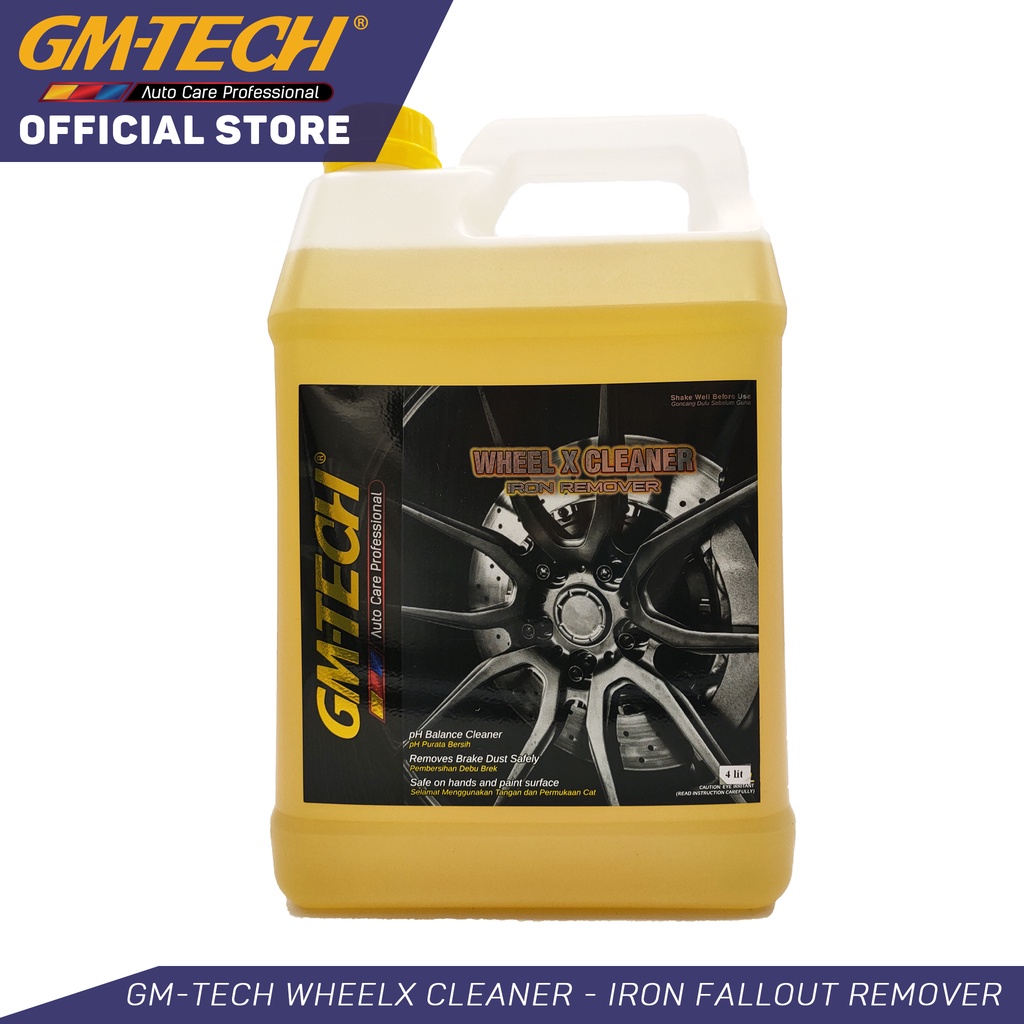 GM-TECH Iron X Wheel Cleaner - Iron Fallout Remover (4L) | Shopee Singapore
