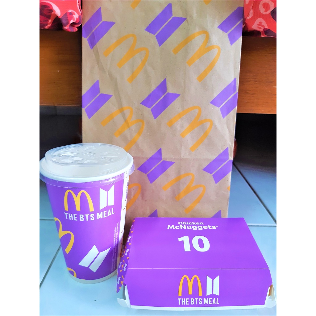 BTS Meal McDonalds Meal Box and Paper bag (SET ONLY) | Shopee Singapore