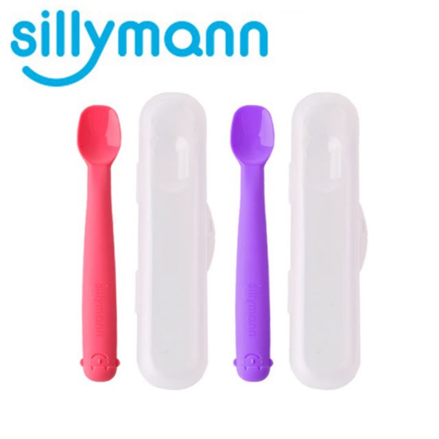 Korea sillymann 100% Platinum Silicone Toddler Feeding Spoon (4 Months Over) | Shopee Singapore