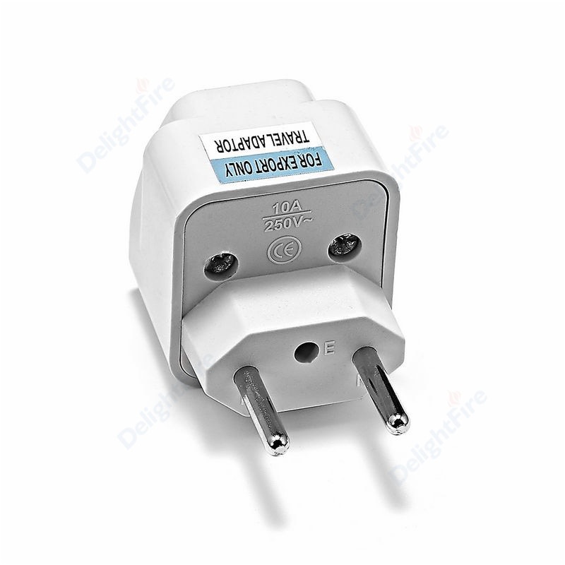 1pcs Universal AU UK US EU Plug Adapter US to EU Converter Black/White Australian Euro Travel ...