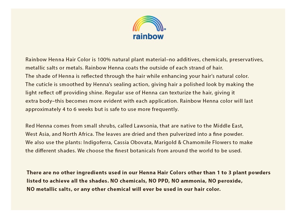 Natural Hair Dye Rainbow Henna Hair Color for Gray Hair | Shopee Singapore