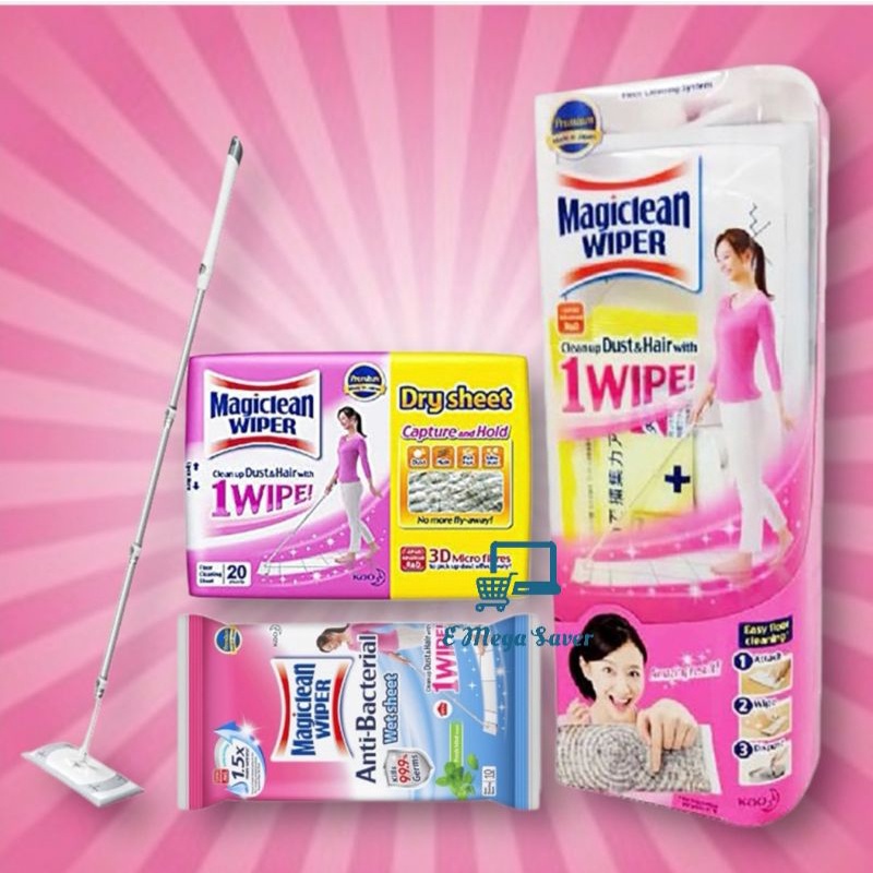 Kao Magiclean Wiper 1wipe System Combo | Shopee Singapore