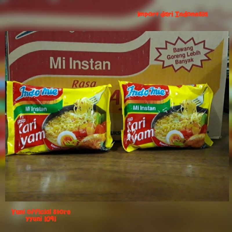 Indomie Instant Noodles Imported Chicken Curry from Maggi Mee Curry ...