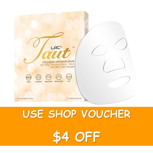 LAC Taut Collagen Infusion Mask (5 pcs per box) | Shopee Singapore