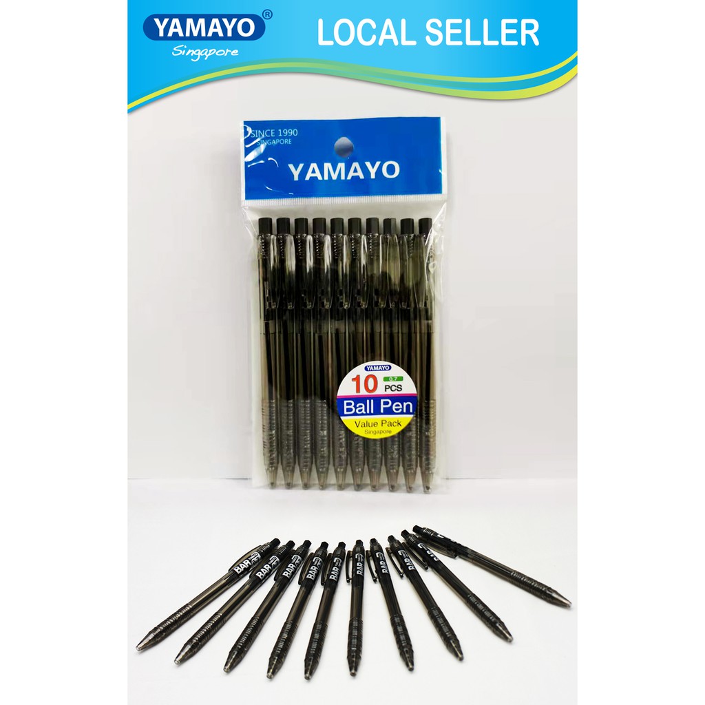 YAMAYO BALL POINT PEN || BALL PEN SET || 0.7mm (10pcs/pack)|| BLUE ...