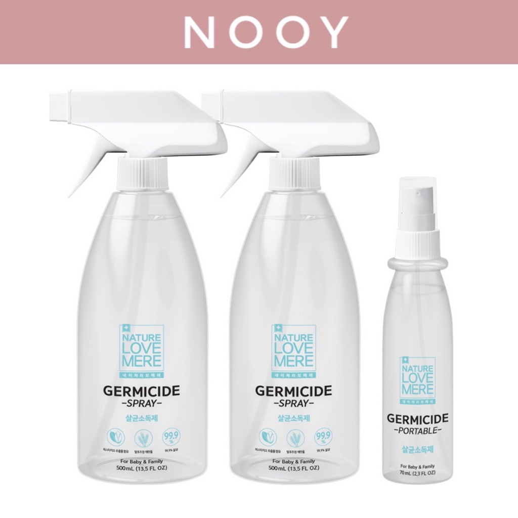 [Nature Love Mere] Korea Baby Safe Disinfectant Toy Cermicide Sanitizer Spray 500ml x 2p + 70ml ...