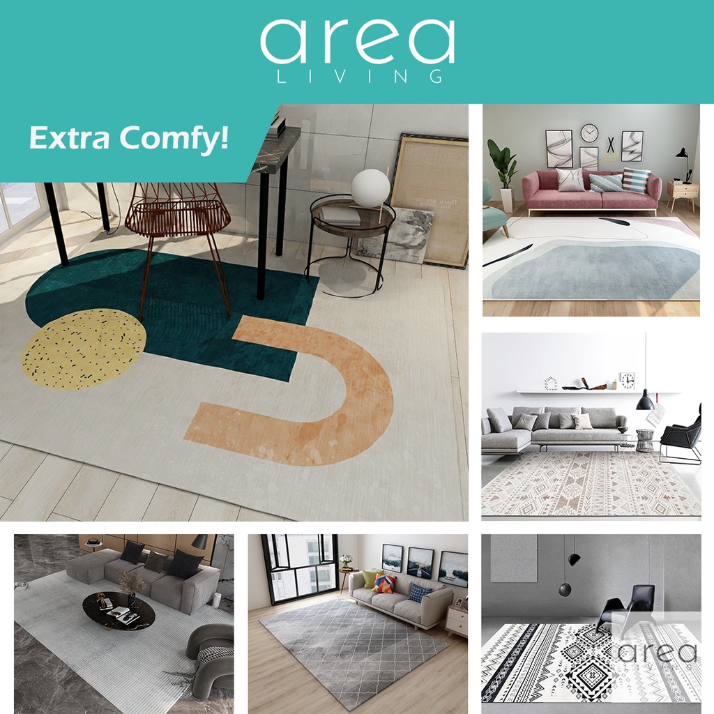 AREA LIVING Nordic Scandinavian Minimalist Carpet for Living Room ...