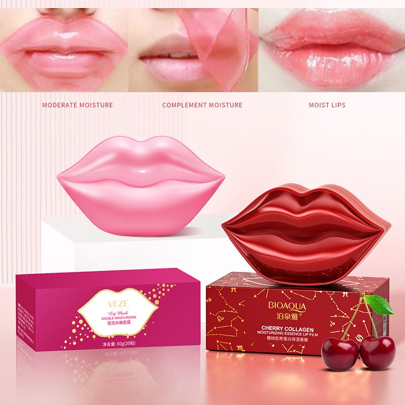BIOAQUA 20Pcs/box Cherry Lip Mask Moisturizing Anti-drying Fades lip ...