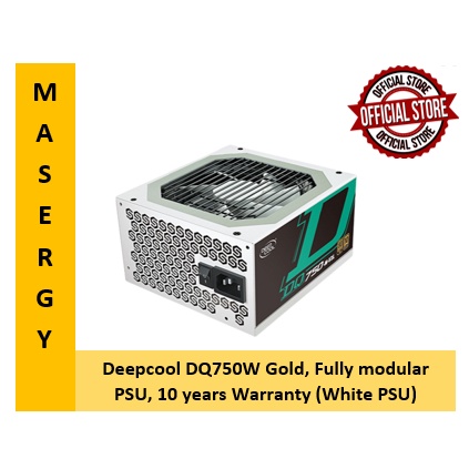 Deepcool DQ750W Gold, Fully modular PSU, 10 years Warranty (White PSU ...