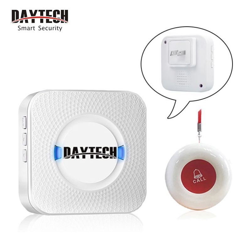 Daytech Emergency Alarm Bell Calling Wireless Caregiver Pager for ...