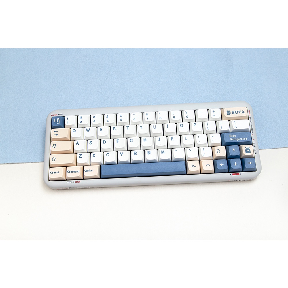 GMK Soymilk keycaps XDA profile Dye-Sublimation PBT keycap 144keys ...