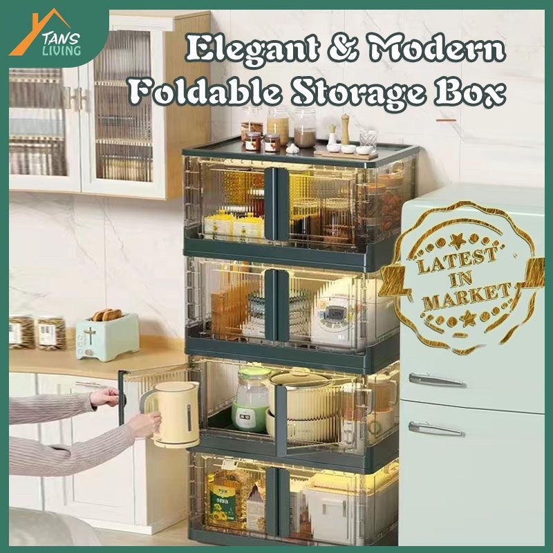 [LOCAL STOCK] Stackable Foldable Storage Cabinet Container Box Wardrobe ...