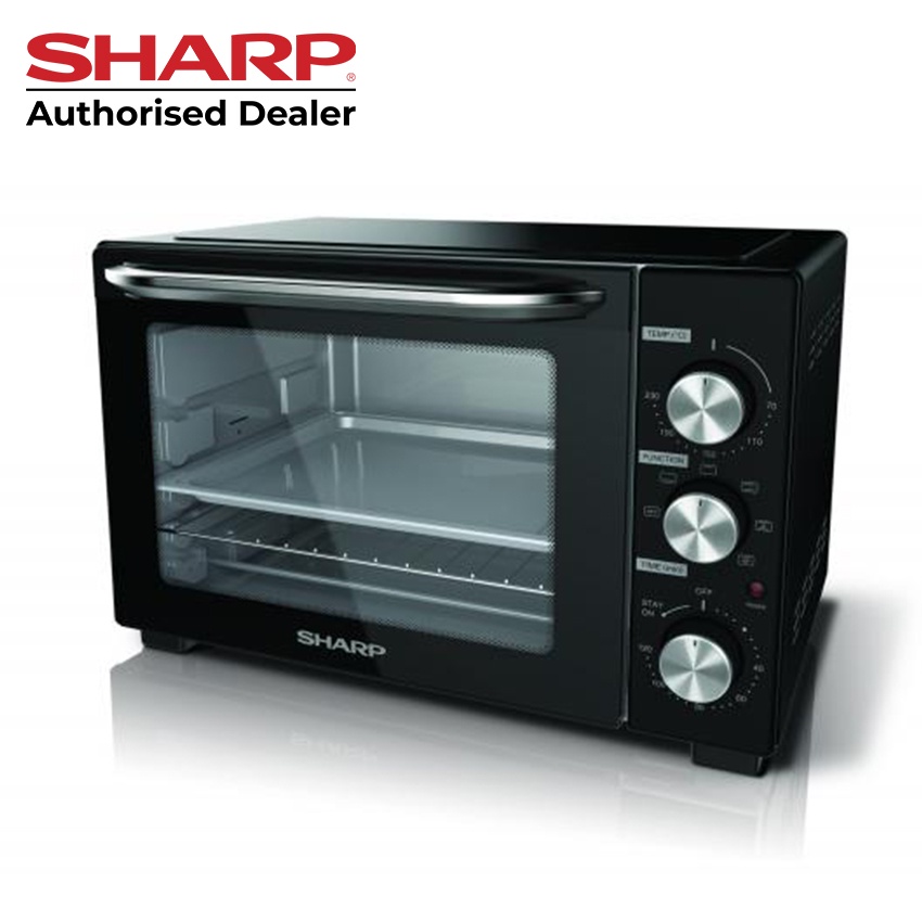 Sharp 32L 1500W Oven Toaster With Rotsserie Fork And Convection EO-327R ...