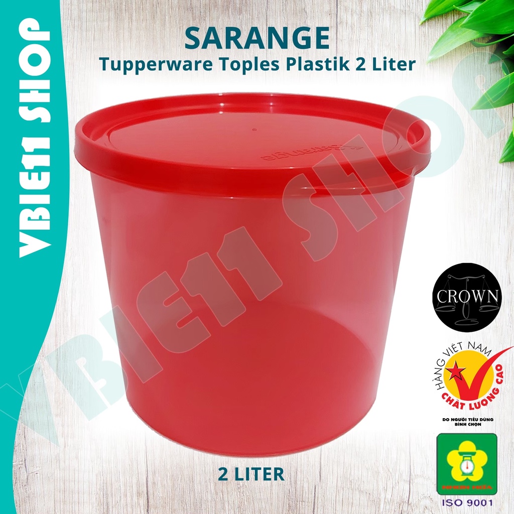 2 Liter Plastic Jar Tupperrware Canister SARANGE ️ Cake Snack Holder ...