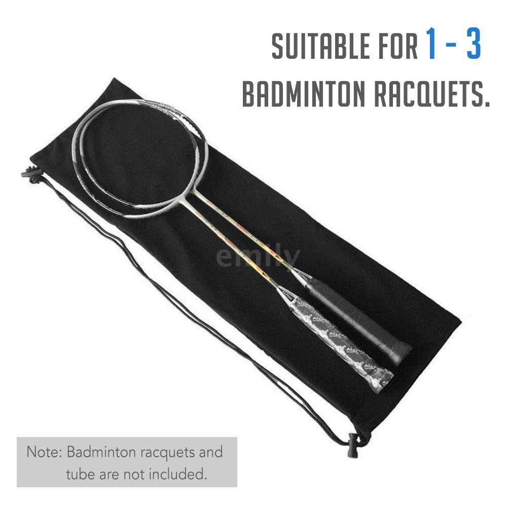 Badminton Racquet Cover Bag Soft Fleece Storage Bag Case for Badminton ...