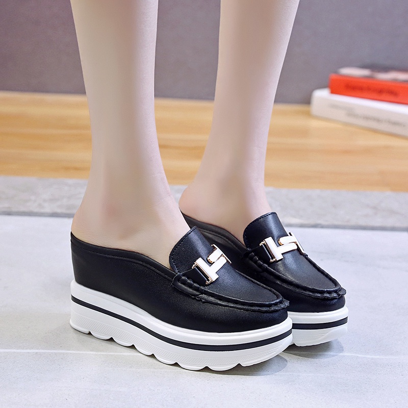 Elegant Woman's Platforms Wedges Shoes Casual Walking Shoes Slip on ...