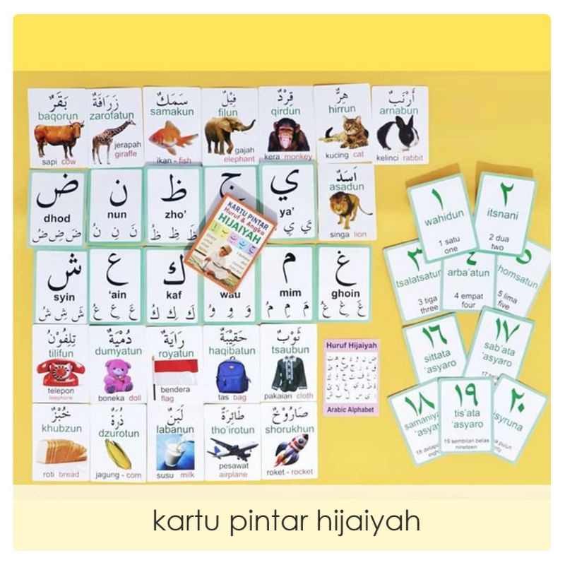 Educational Toys Smart Cards Flash Cards Hijaiyah Alfaber Letters World ...
