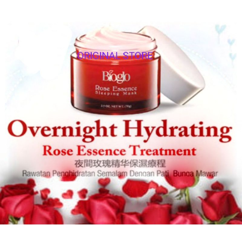 Bioglo Rose Essence Sleeping Mask-70g (Exp:08/2026) | Shopee Singapore