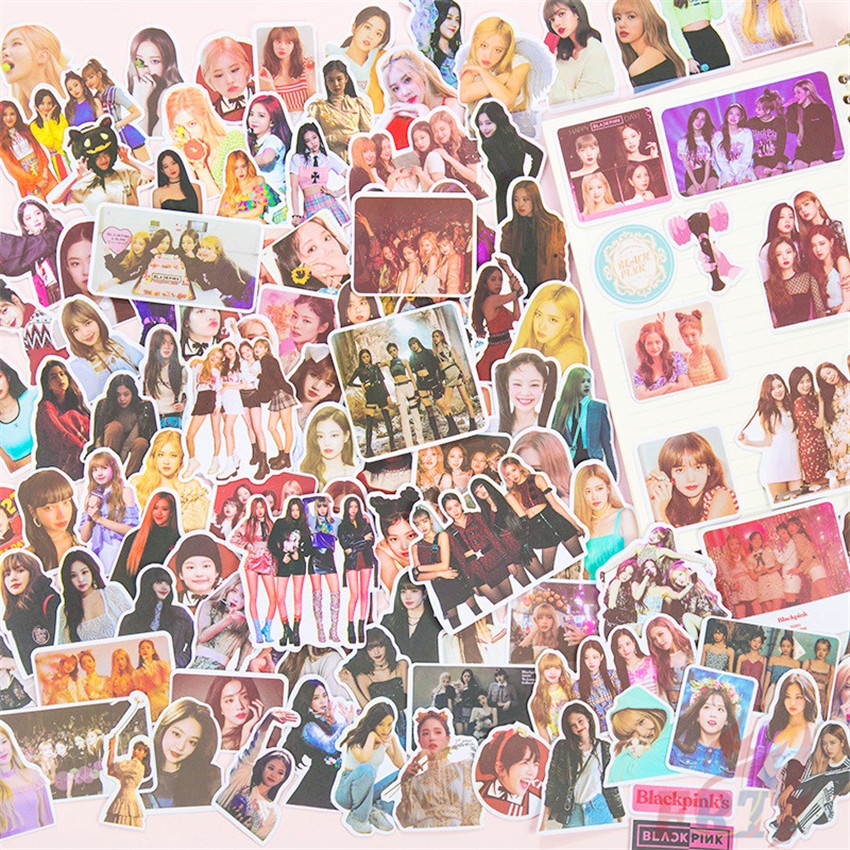 BLACKPINK Stickers KPOP SuperGirl JISOO JENNIE ROSÉ LISA DIY Waterproof ...