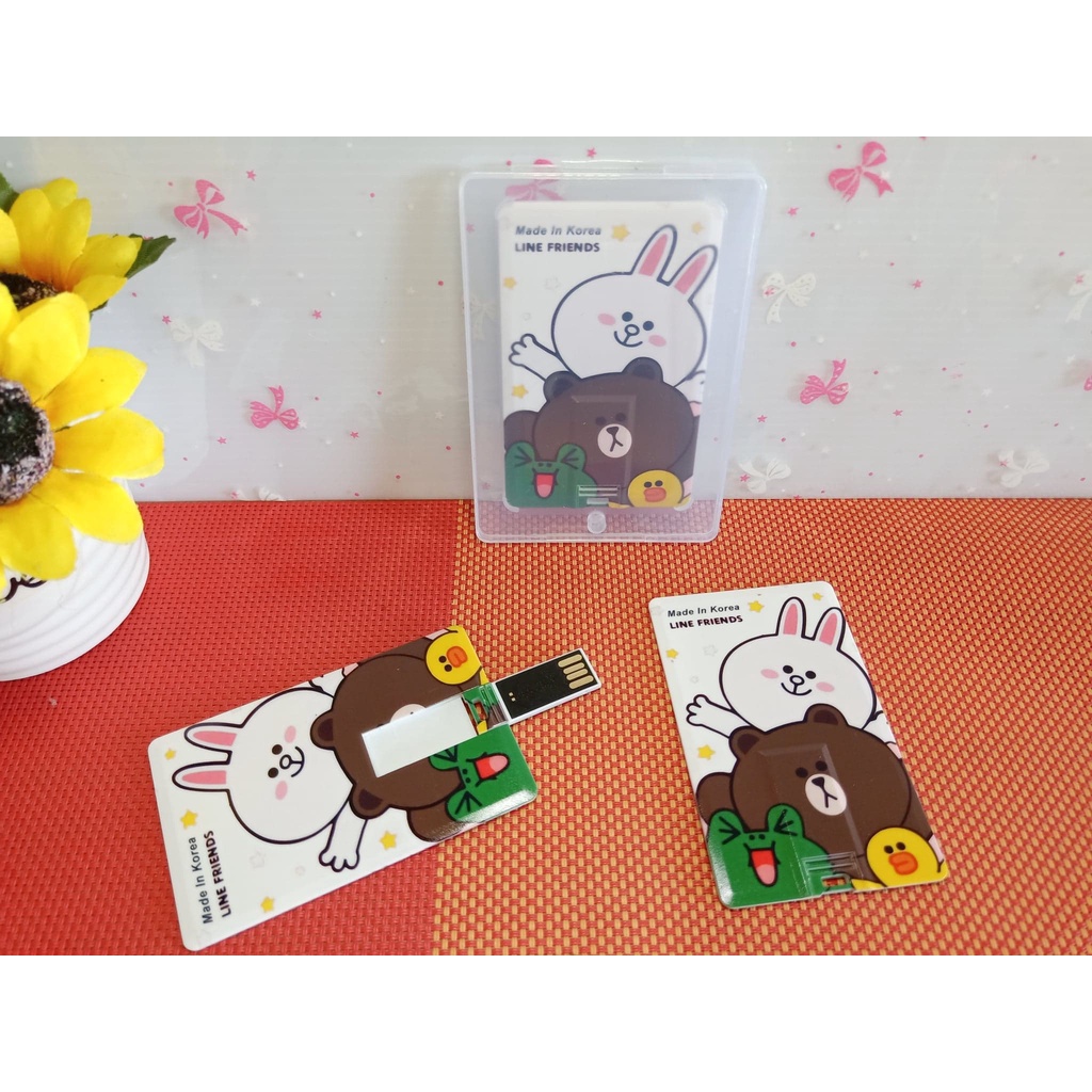 𝗠𝗮𝗱𝗲 𝗜𝗻 𝗞𝗼𝗿𝗲𝗮 𝟭𝗚𝗕 𝗧𝗵𝘂𝗺𝗯 𝗗𝗿𝗶𝘃𝗲 𝗶𝗻 𝗖𝗮𝗿𝗱 𝗙𝗼𝗿𝗺 𝗰/𝘄 𝗕𝗼𝘅 (Line friends ...