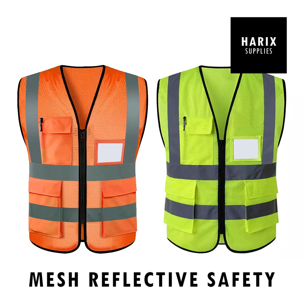 Safety High Visibility Reflective Body Sleeveless Vest Mesh Jacket with ...