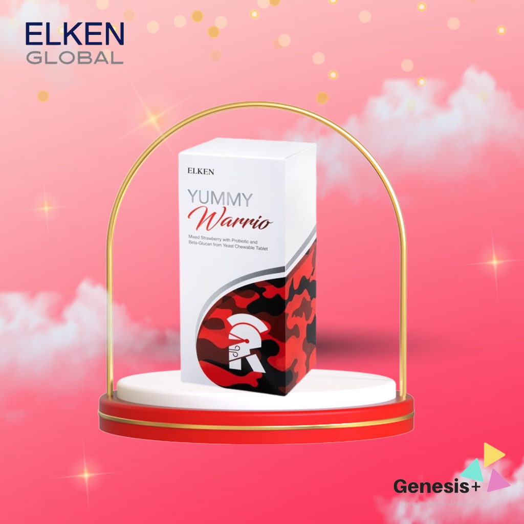 Elken Yummy Warrio (60 Chewable Tablets) I Protect from Infection I Reduce Risk and Symptoms I ...