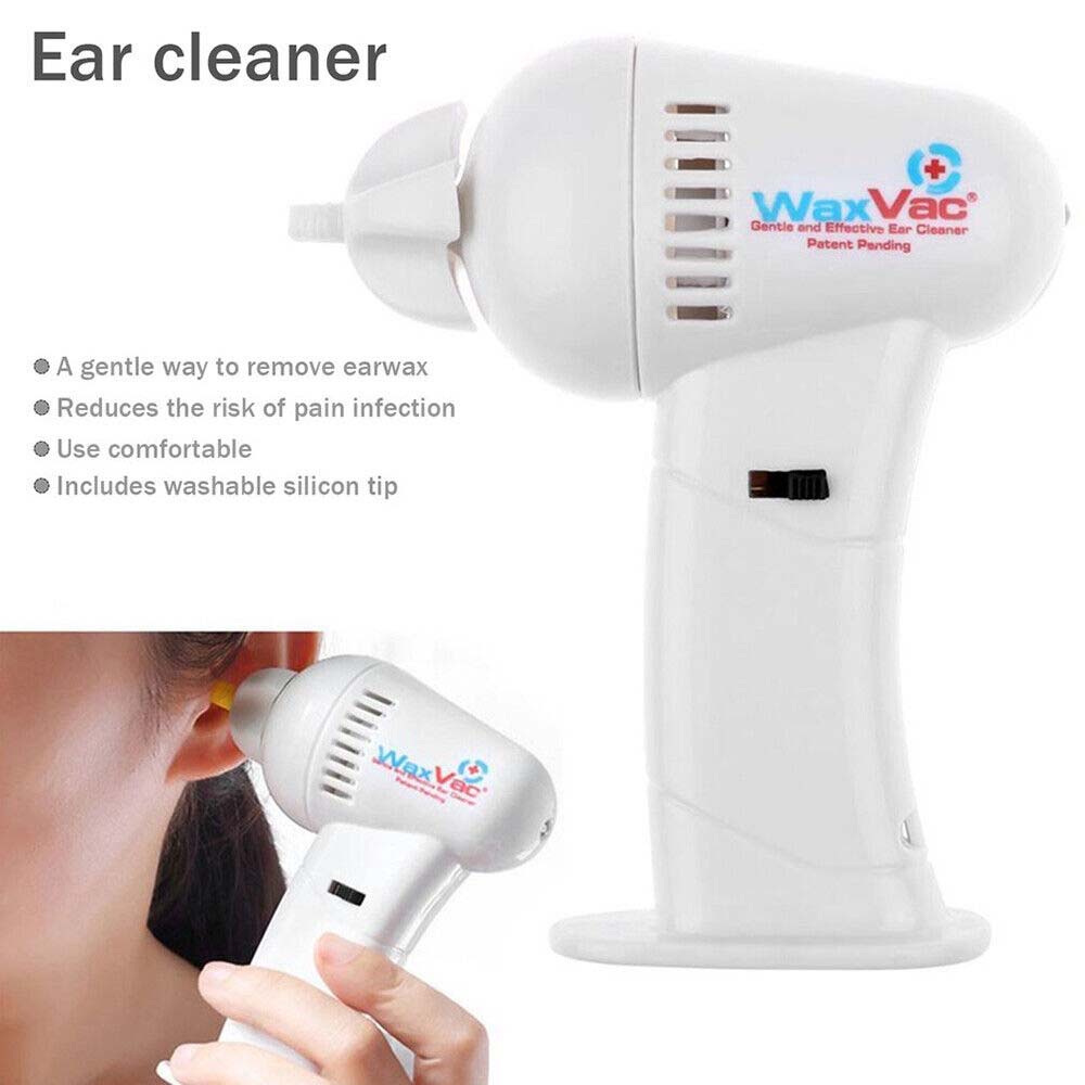 Ear Wax VAC Cleaner Remover Kit Safe Removal Cordless Vacuum - Safe ...