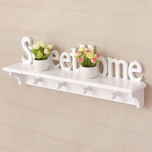 Wpc Shelves Wall Shelves / White WPC Wood Wall Shelves / Vintage Paste ...