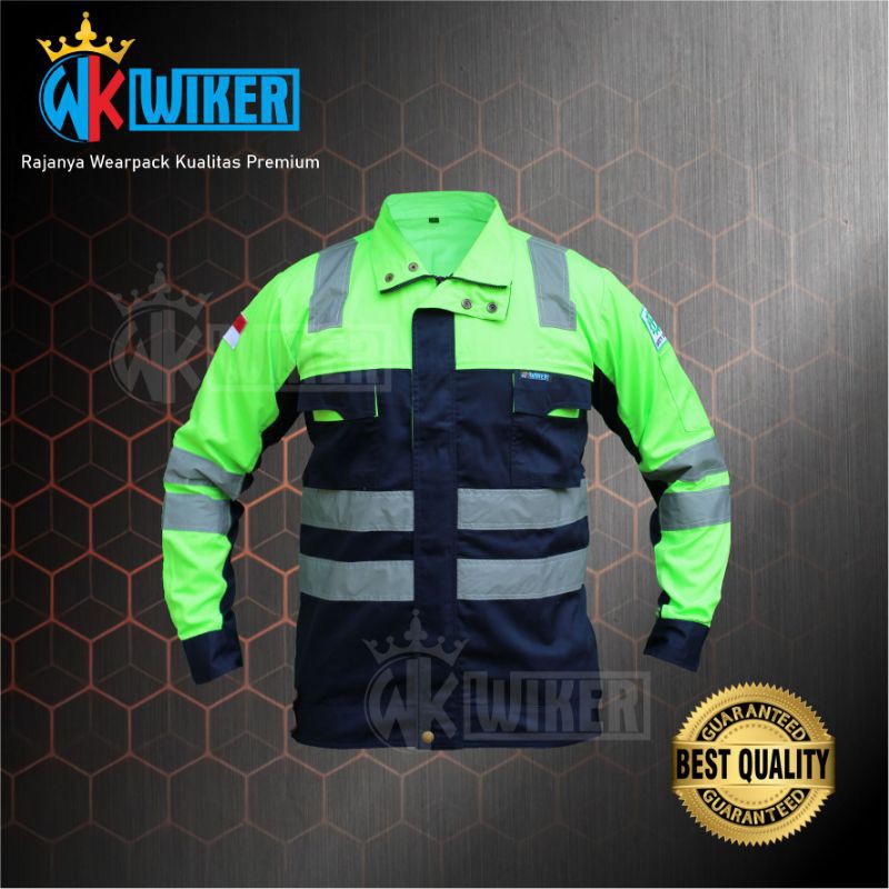 HIJAU Navy Green Safety Wearpack - Green Semi Jacket - Navy Project ...