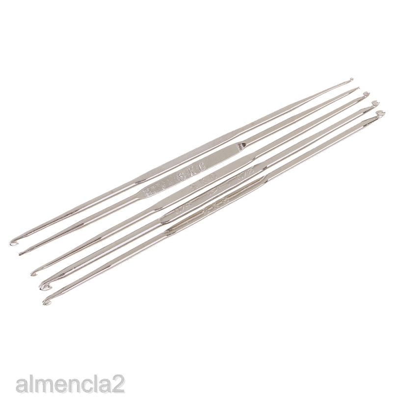5Pc Size 1.0-3.0mm Double Head Knitting Crochet Hooks Set Lace Hooks ...