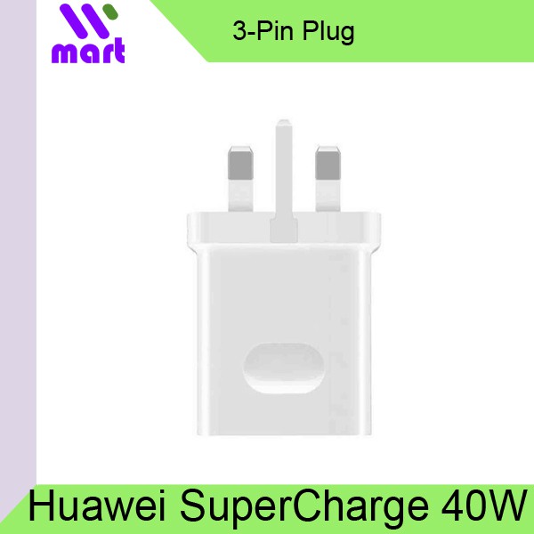 Huawei Charger SuperCharge 40W USB 3-Pin Wall Plug Power Adapter ...