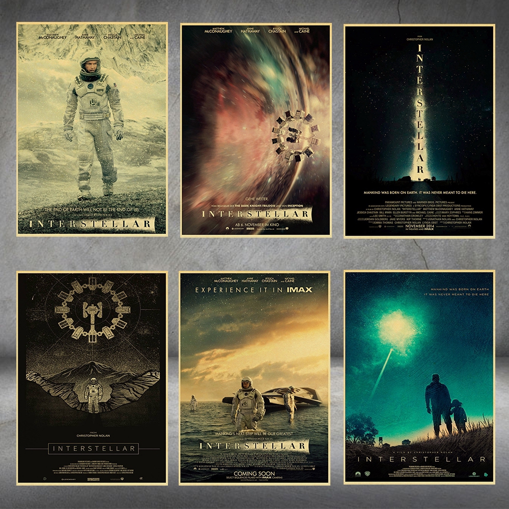 Movie Poster Interstellar Posters Retro Poster Prints High Definition ...