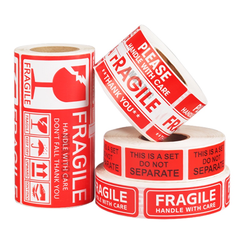 Fragile Stickers Fragile Shipping Label 500pcs 3 Sizes | Shopee Singapore