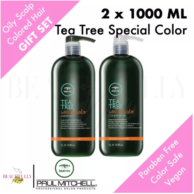 [Bundle Set] Paul Mitchell Tea Tree Special Color Shampoo + Conditioner ...