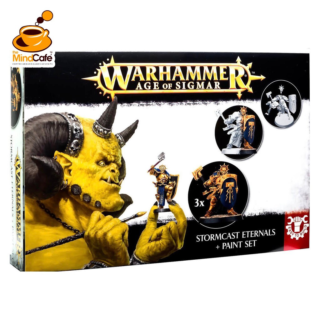 [The Mind Cafe] Age of Sigmar: Stormcast Eternals + Paint Set (Warhammer) | Shopee Singapore