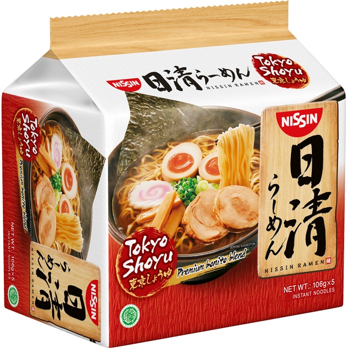 NISSIN RAMEN TOKYO SHOYU Instant Japanese Ramen 5s x 106g | Shopee ...