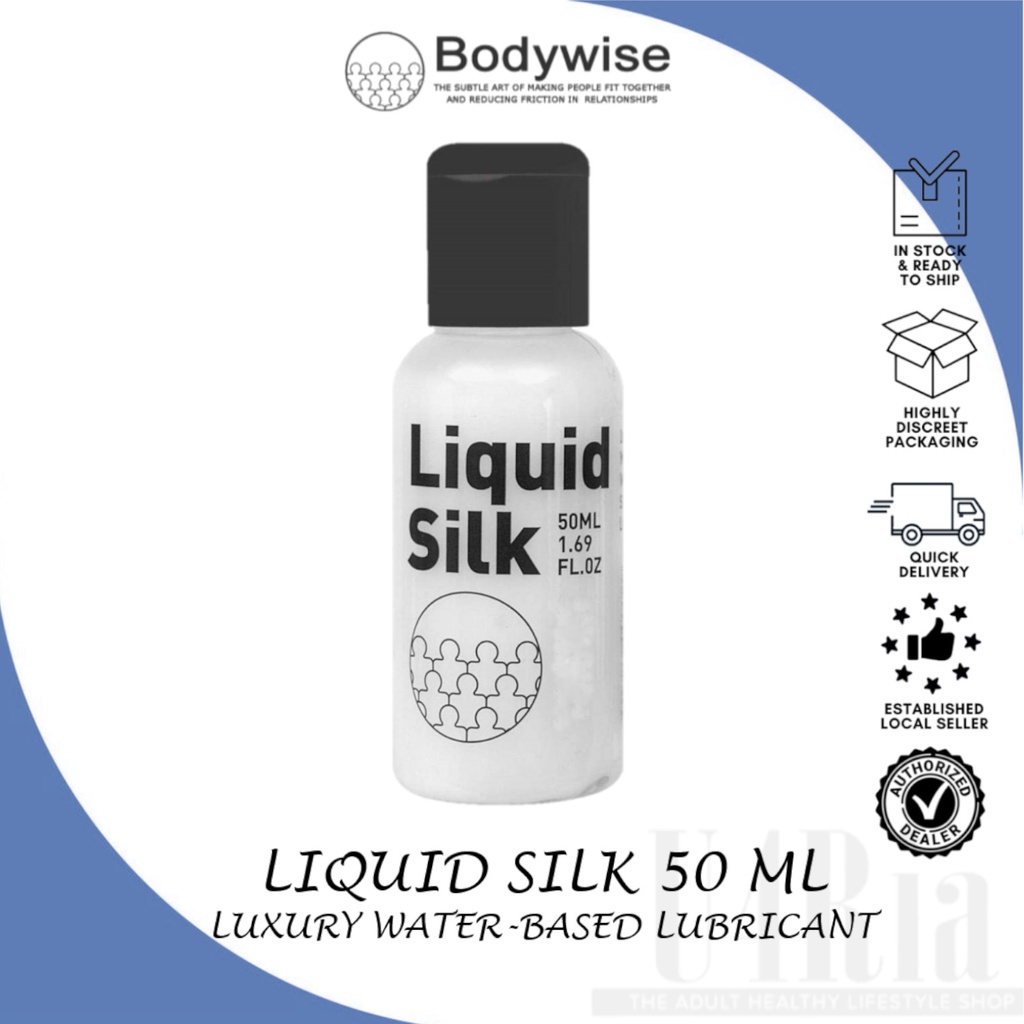 Bodywise Liquid Silk Luxury Water-Based Lubricant 50 ml (Expiry 2027 ...