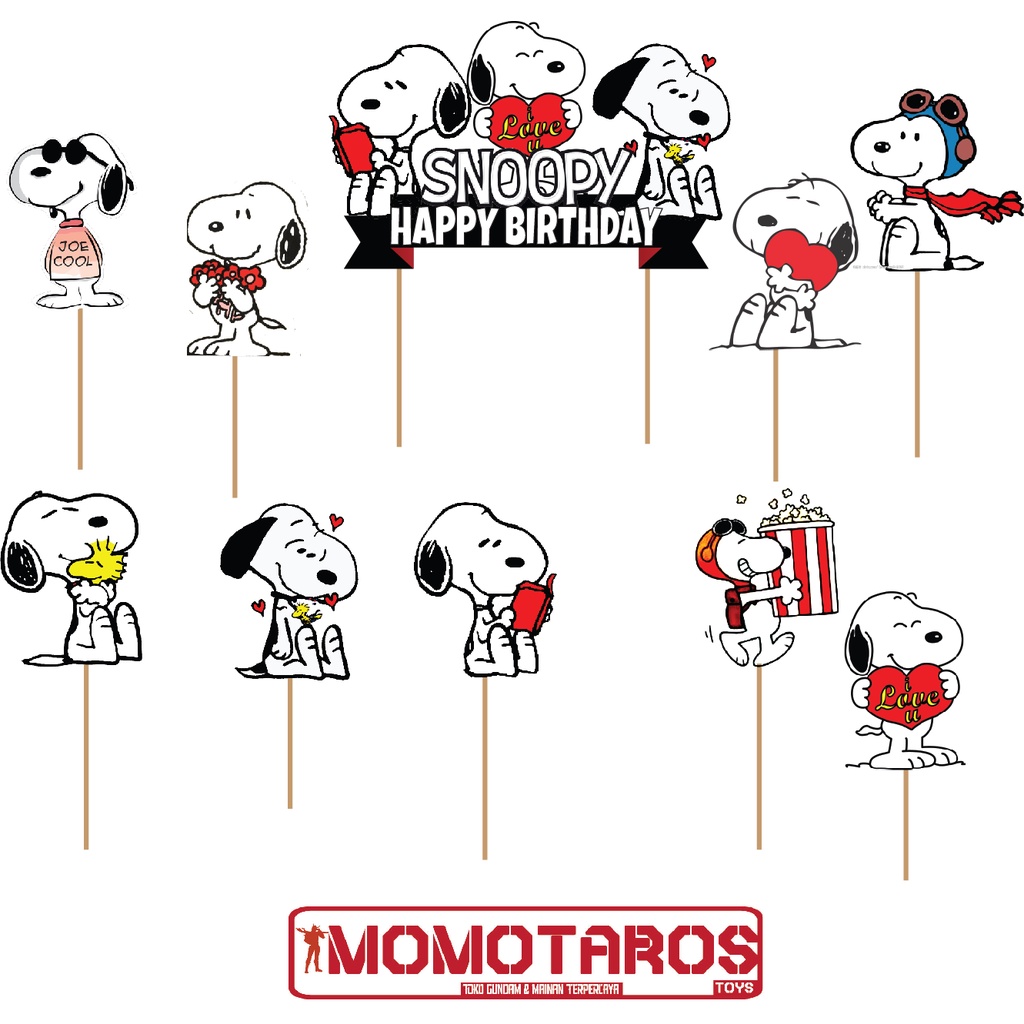 Snoopy solo cake Topper set | Shopee Singapore